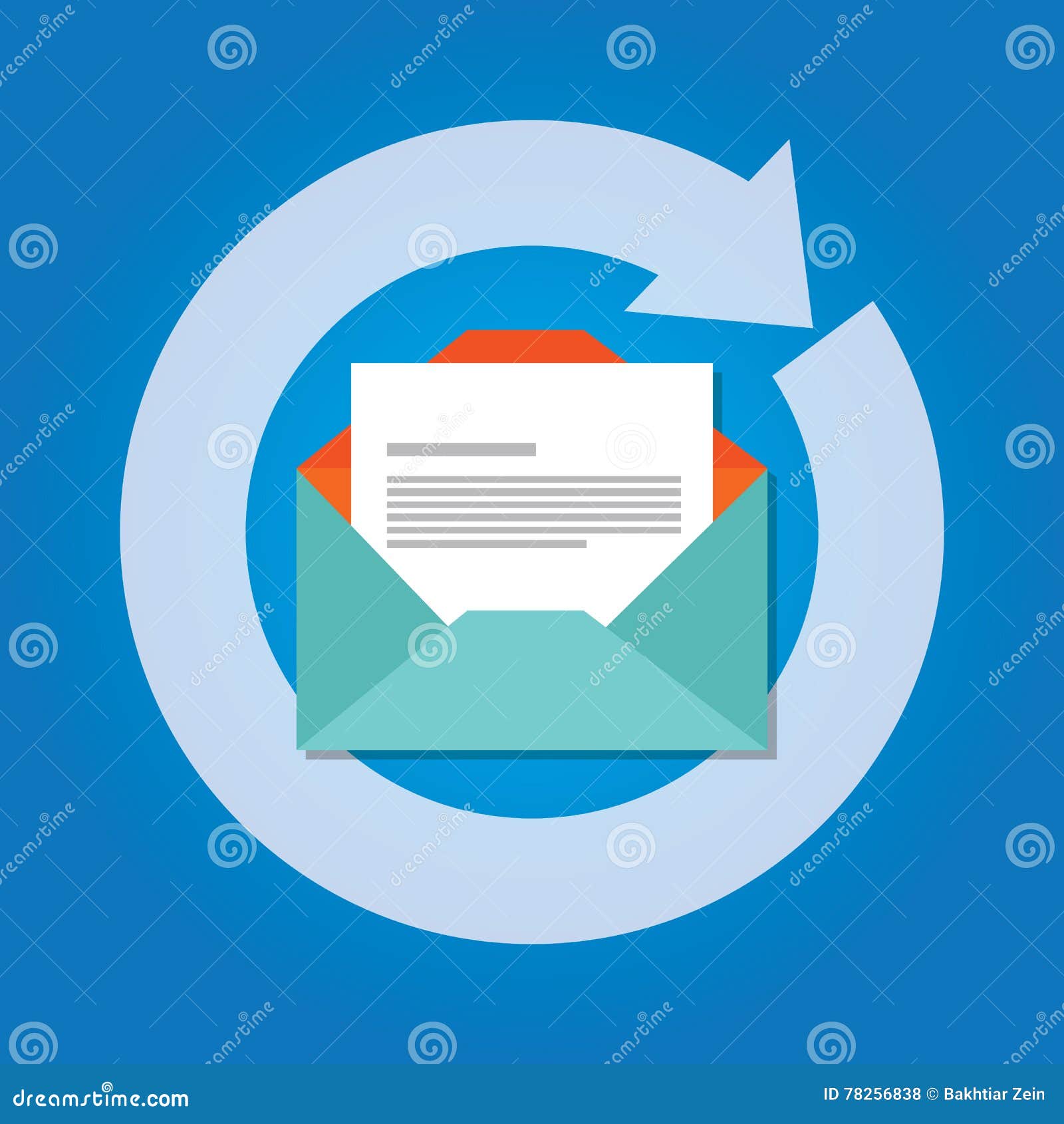 Email Automatic Auto Reply Response Icon Send Stock Vector ...