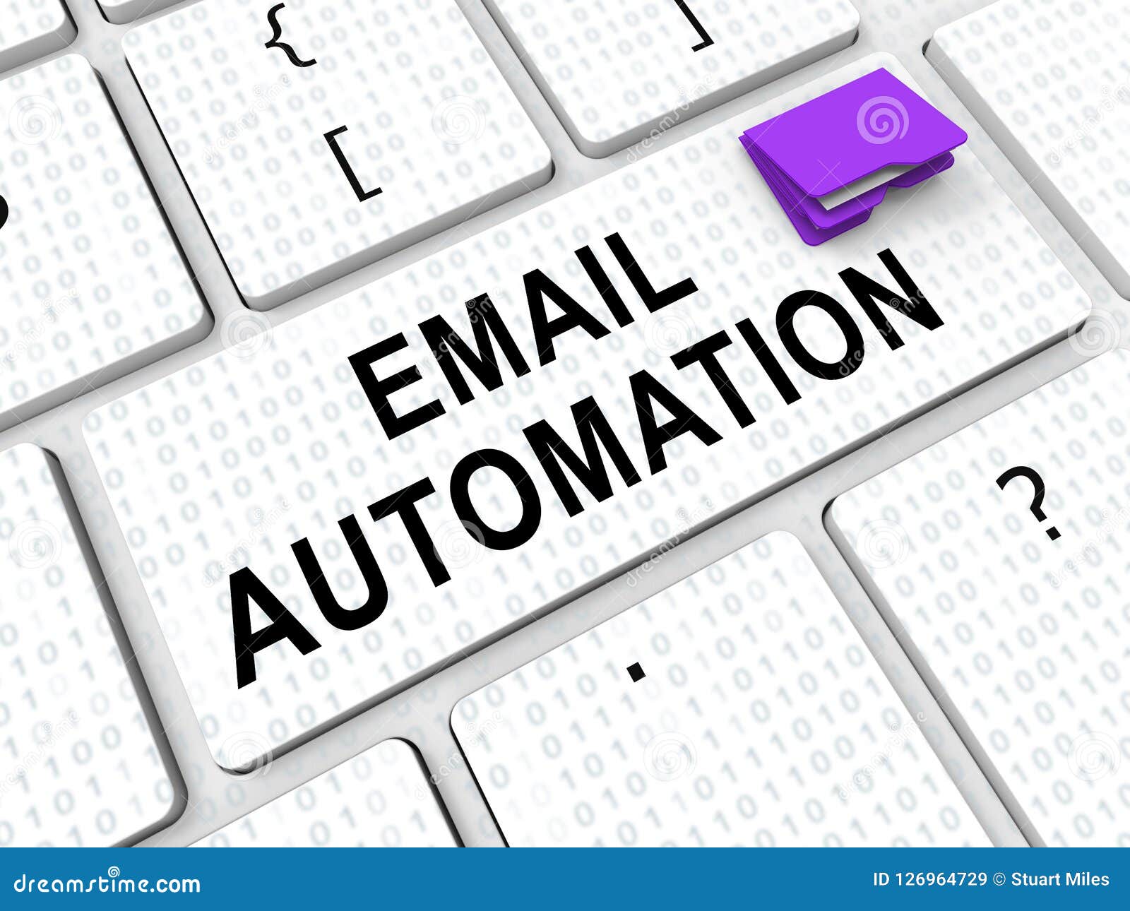 Email Automation Digital Marketing System 3d Rendering Stock ...
