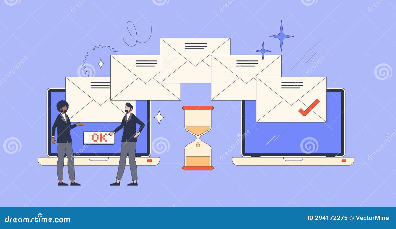 Email Automation and Message Letters Sending Tool Retro Tiny Person ...