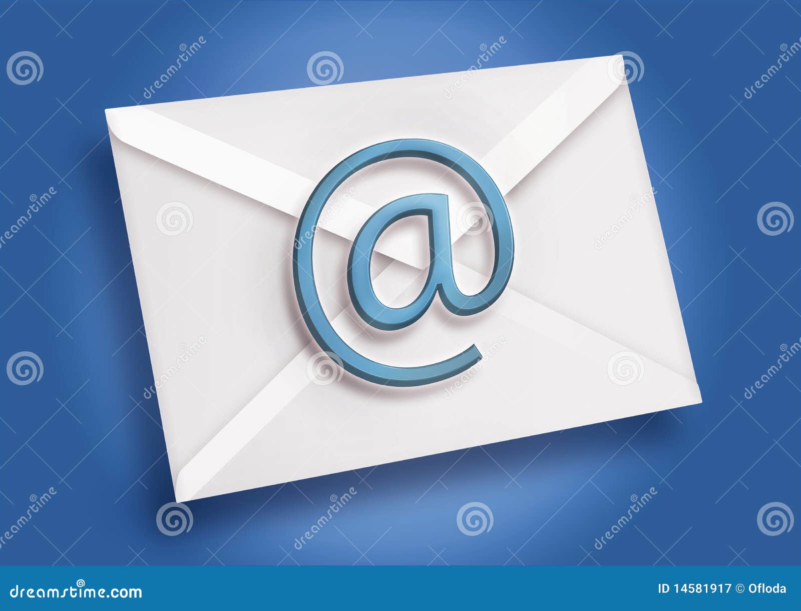 Email azul stock de ilustración. Ilustración de azul - 14581917