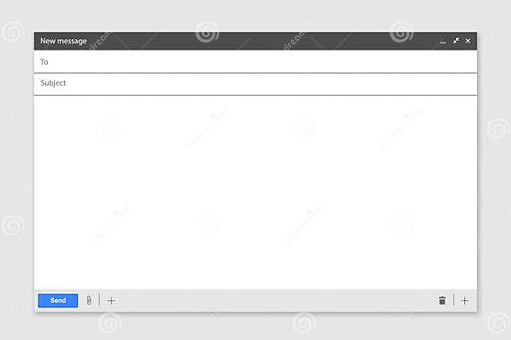 Email blank page stock vector. Illustration of element - 113530558