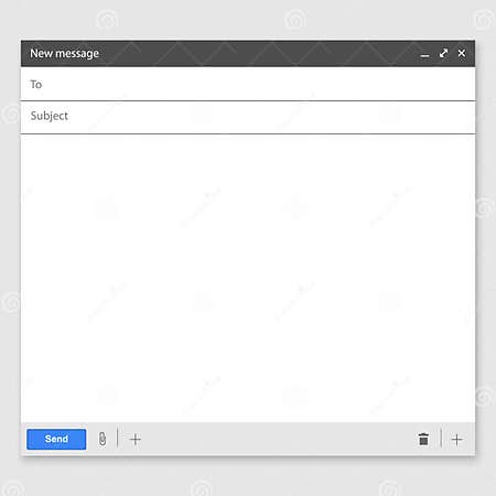 Email blank page stock vector. Illustration of computer - 113530602