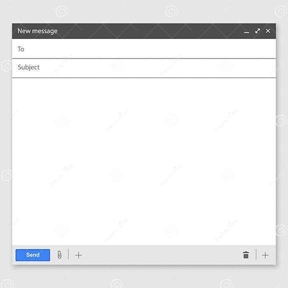 Email blank page stock vector. Illustration of computer - 113530602