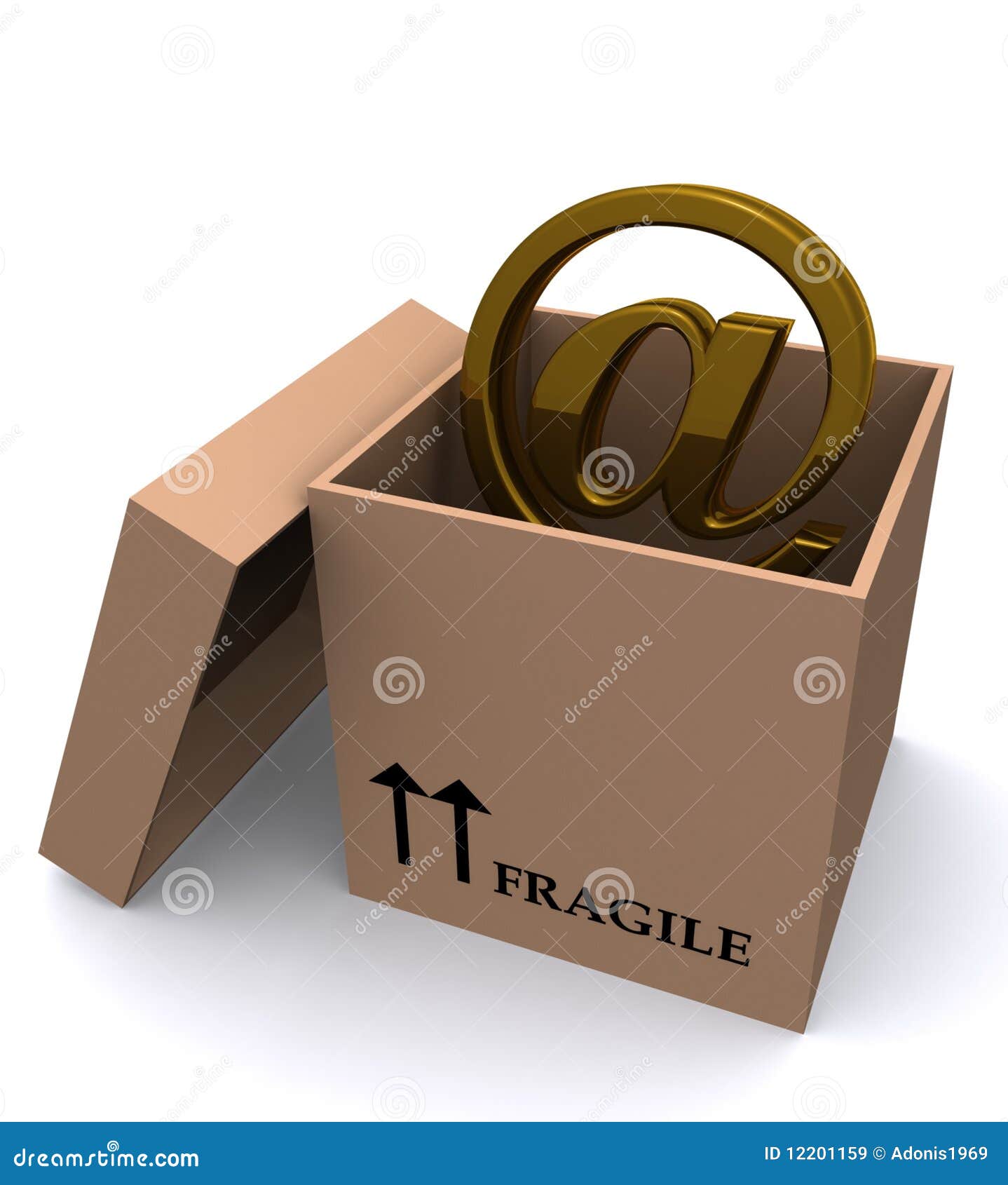 Email in box stock illustration. Illustration of isolated - 12201159