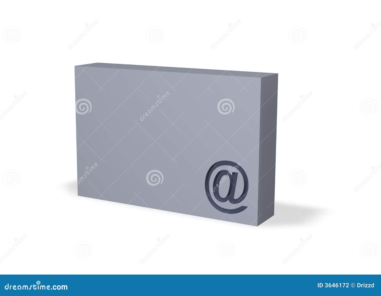 Email box stock illustration. Illustration of email, symbol - 3646172
