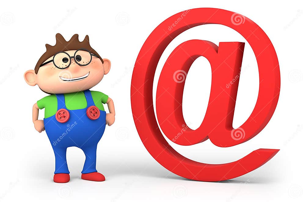 Email boy stock illustration. Illustration of smile, young - 25918878