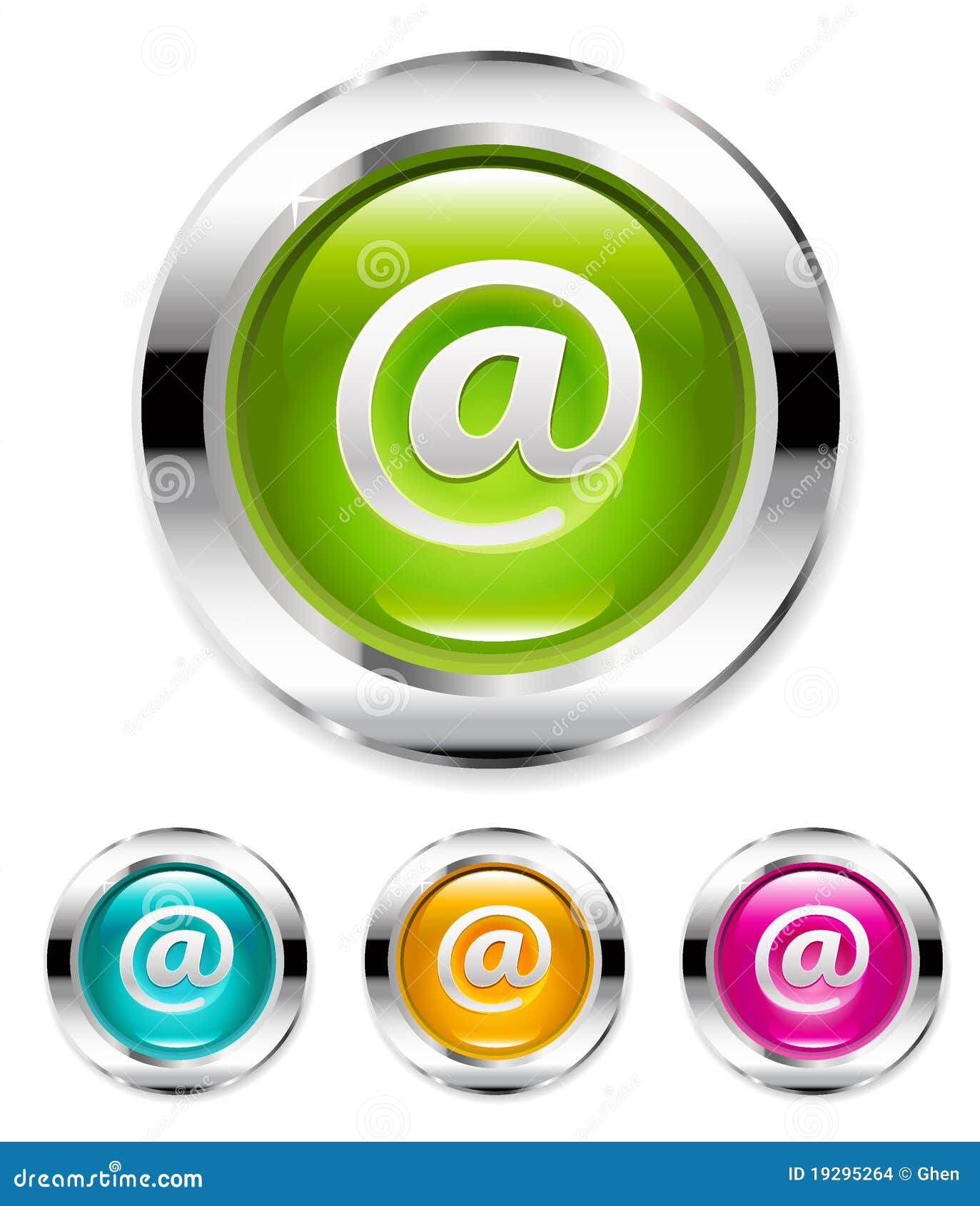 Email button stock vector. Illustration of symbol, mobility - 19295264