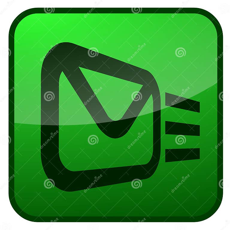 Email Button stock illustration. Illustration of coloured - 6311881