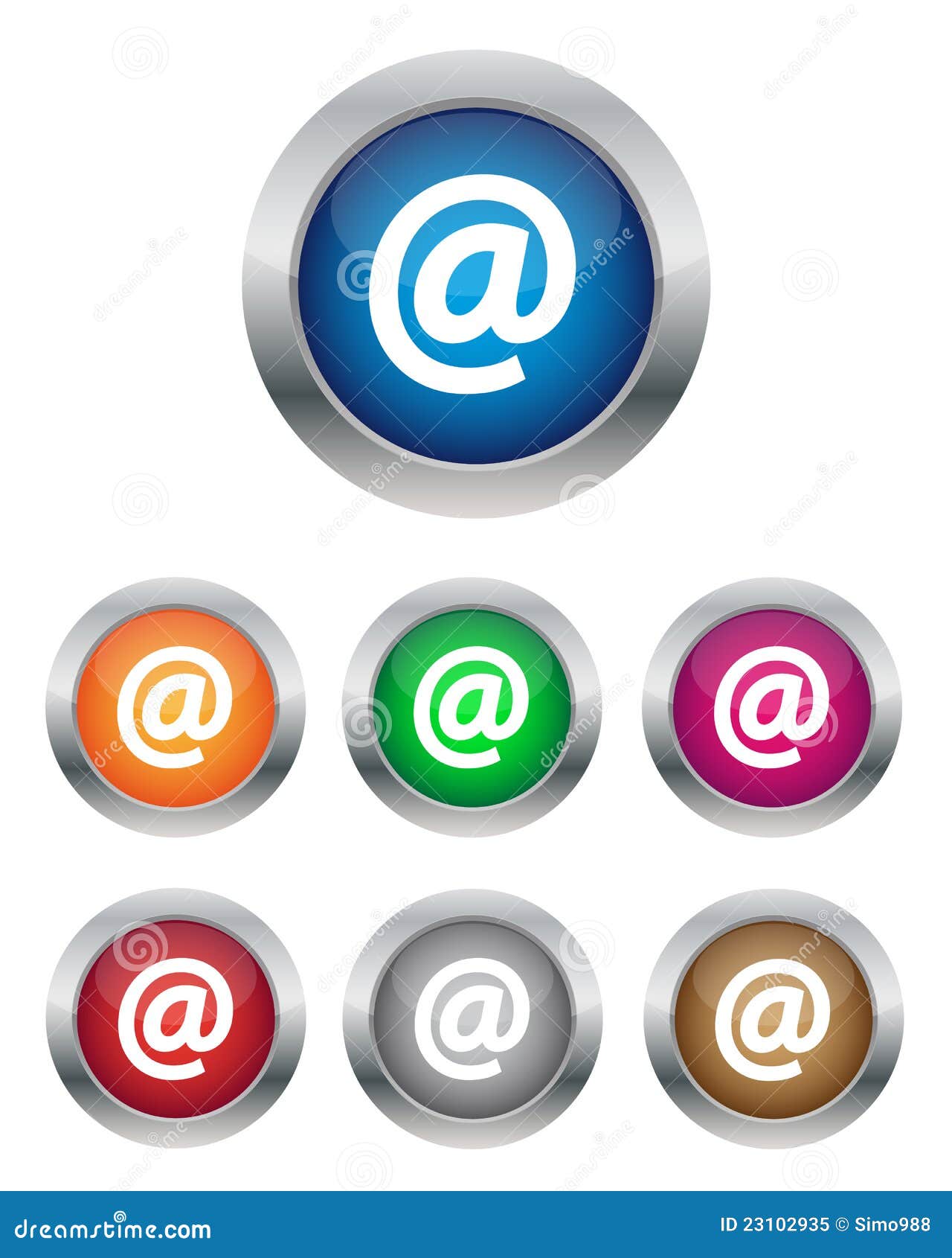 Email buttons stock vector. Illustration of grey, graphic - 23102935