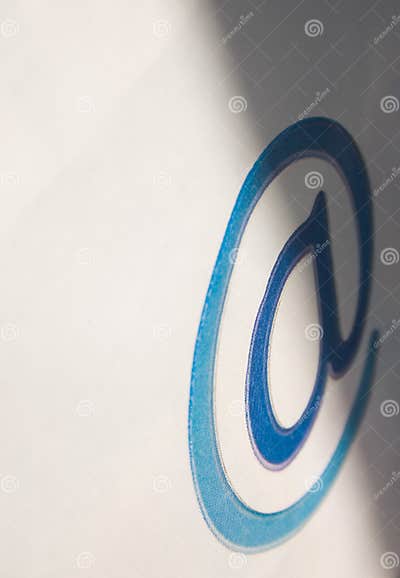 Email communication - @ stock image. Image of design, note - 50303