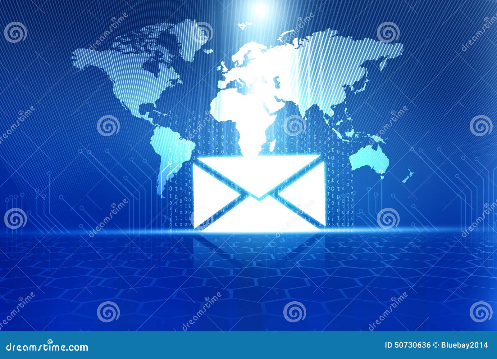 Email Communication Concept Stock Illustration - Illustration of sign ...