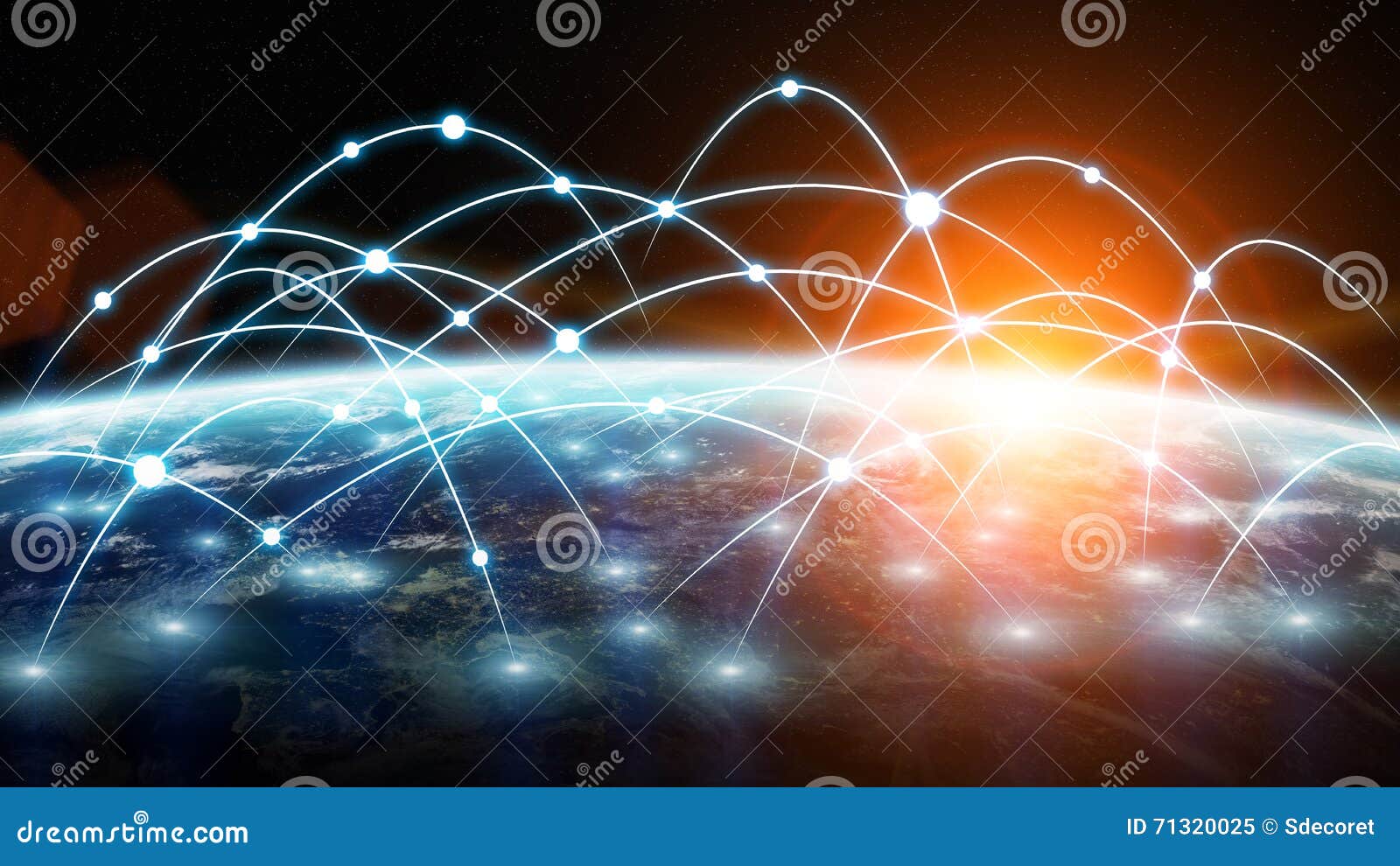 Email, Communication and Internet Application Stock Illustration ...