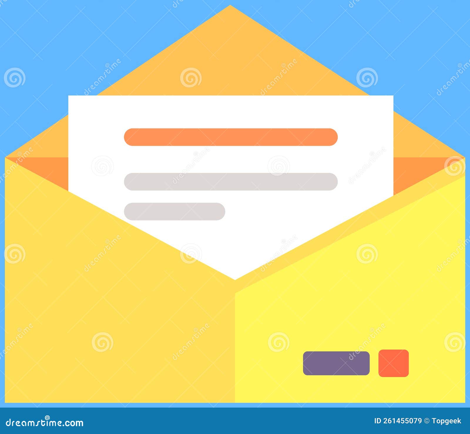 Email Communication and Messaging, E-mail Marketing Campaign. Envelope ...