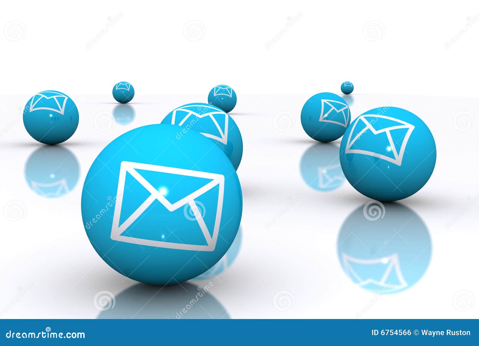 Email Concept stock illustration. Illustration of blue - 6754566
