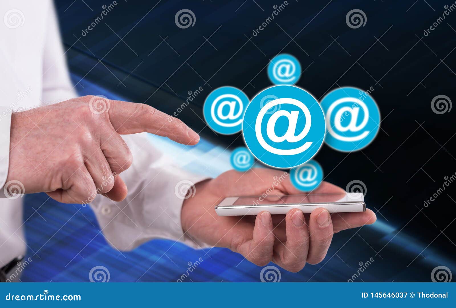 Concept of email stock image. Image of communication - 145646037