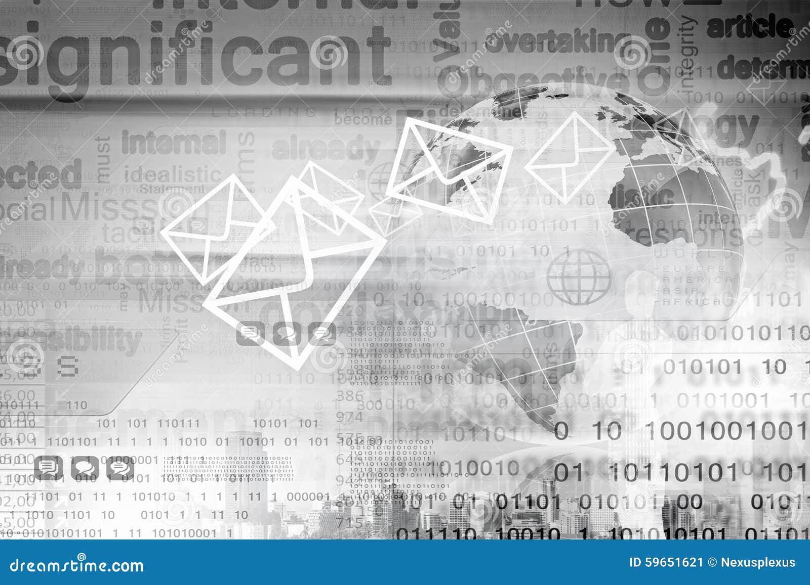 Email concept stock image. Image of blue, abstract, background - 59651621