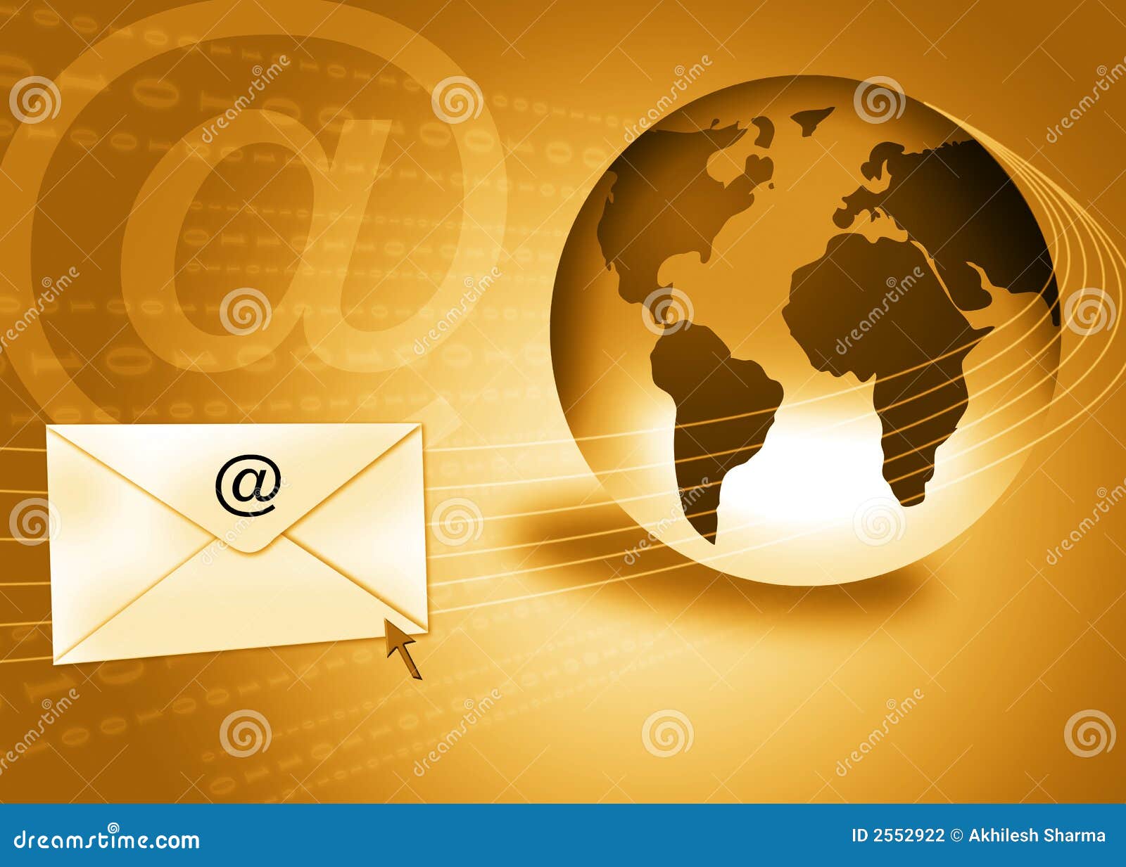 Email Concept / Internet Mail Stock Illustration - Illustration of fast ...