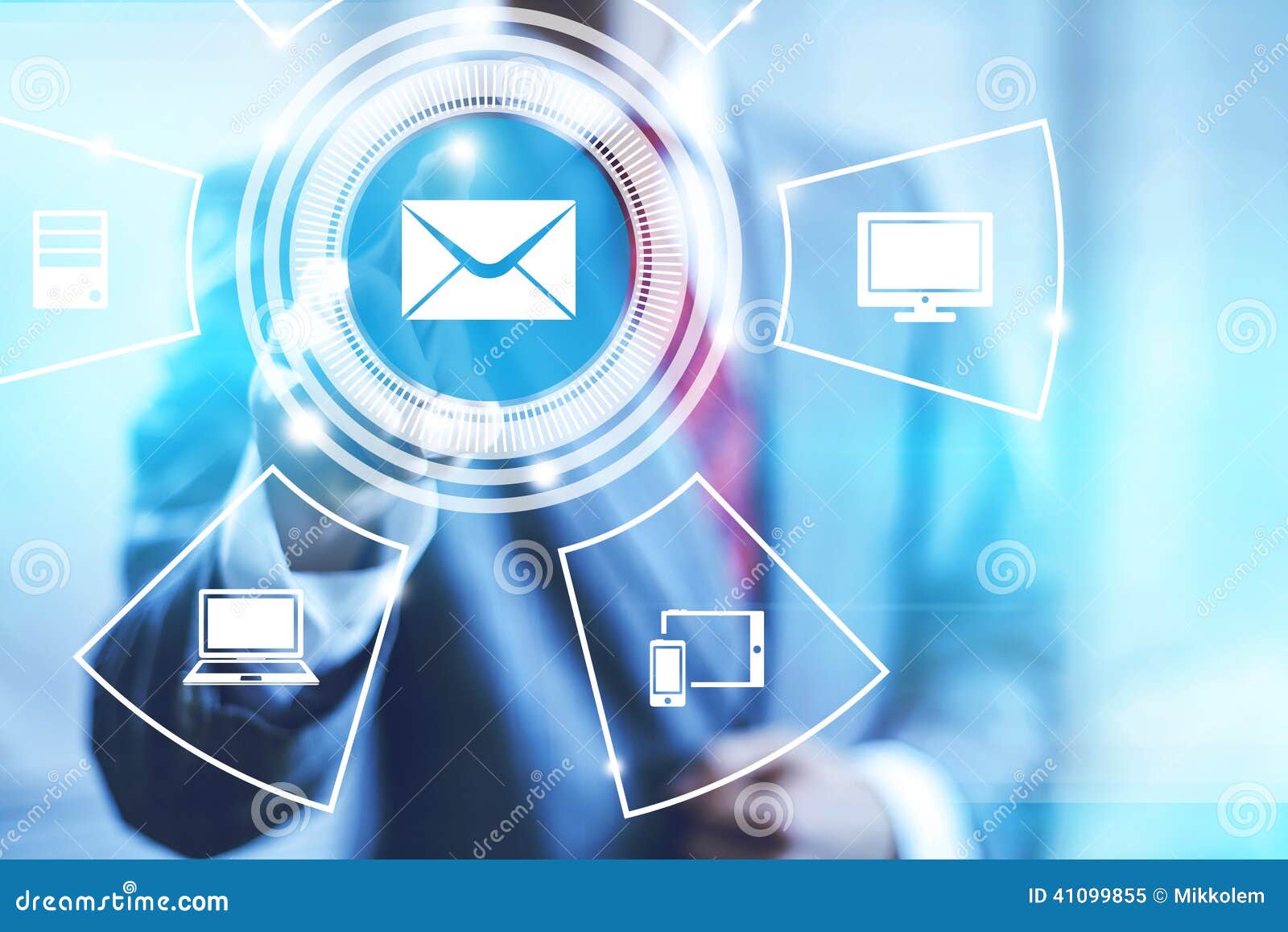 Email concept stock illustration. Illustration of pressing - 41099855