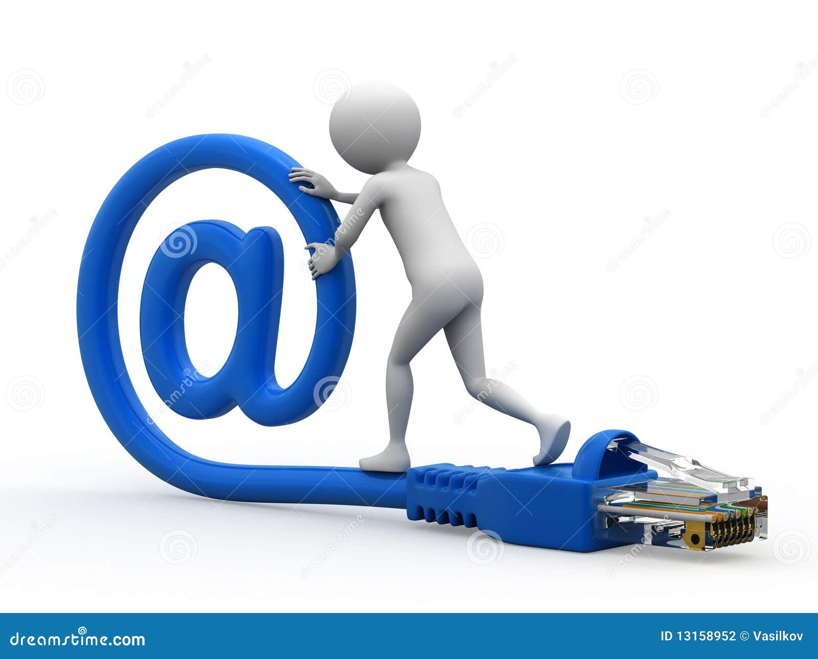 Email connection stock illustration. Illustration of connected - 13158952