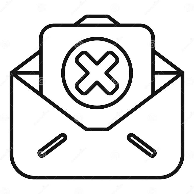 Email Containing Document with Delete Symbol Indicating Removal from ...