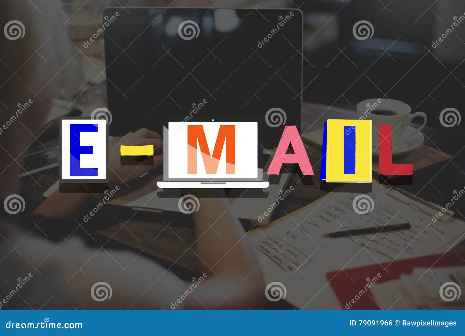 Email Correspondence Communication Online Concept Stock Photo - Image ...