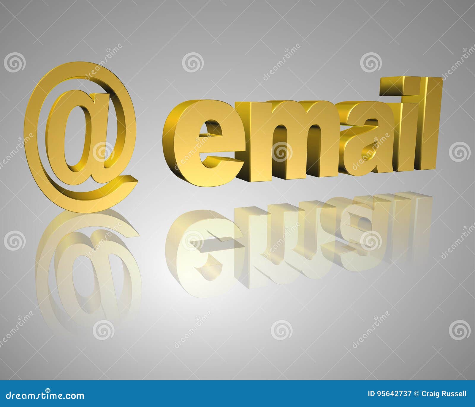 Email 3d text stock illustration. Illustration of white - 95642737