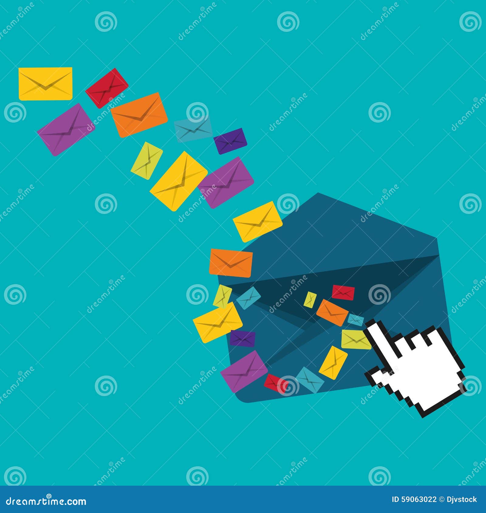 Email design stock vector. Illustration of mail, object - 59063022