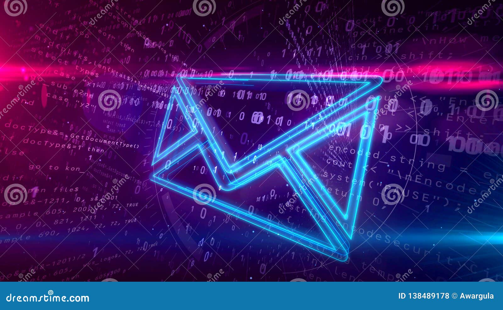 Email - Digital Communications Concept 3D Illustration Stock ...