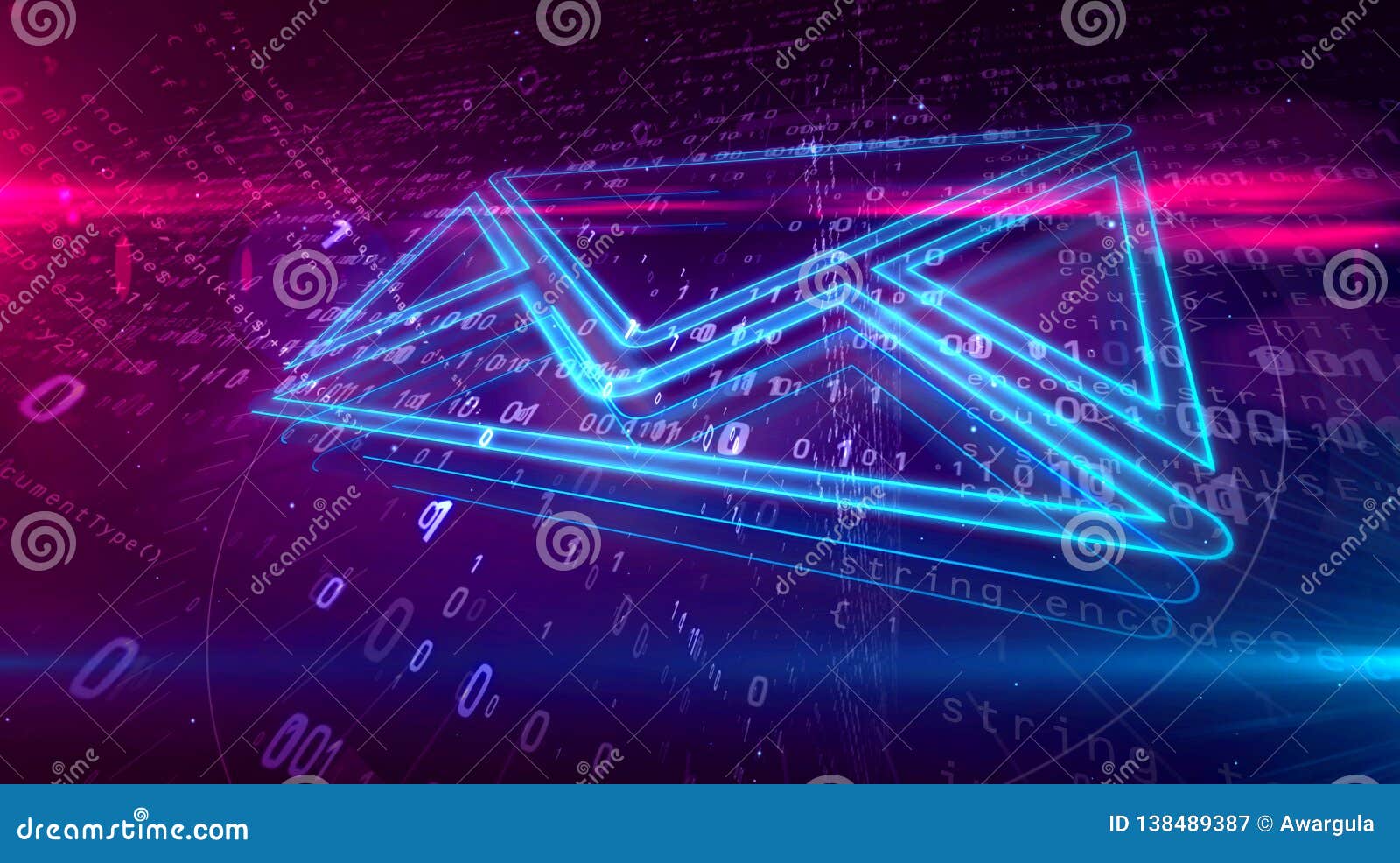 Email - Digital Communications Concept 3D Illustration Stock ...