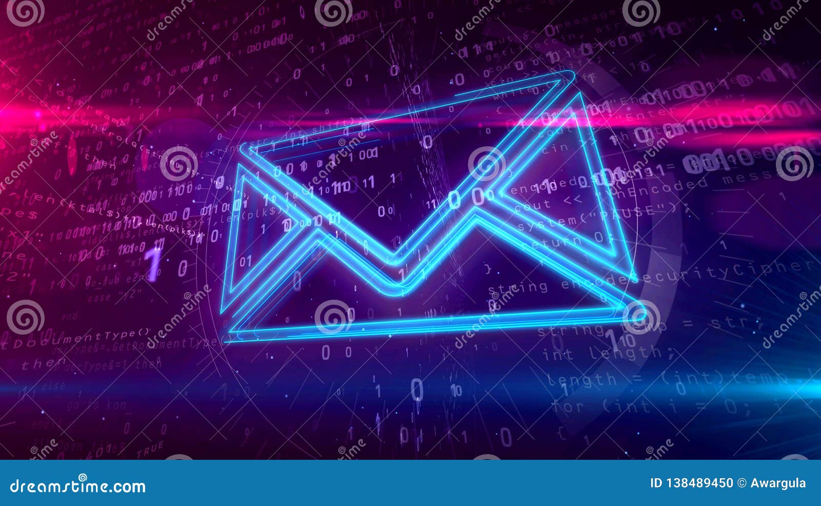 Email - Digital Communications Concept 3D Illustration Stock ...