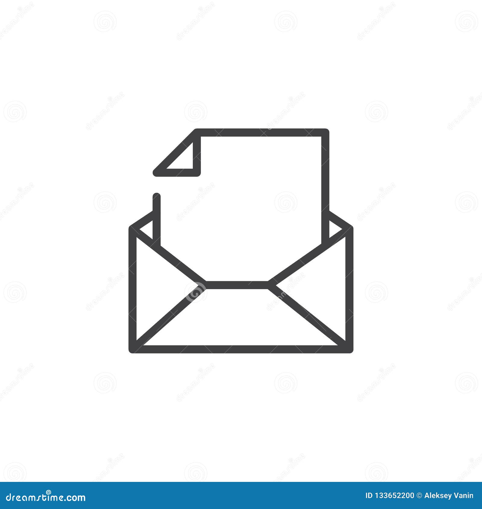 Email With Document And Round Green Check Mark Icon. Successful ...