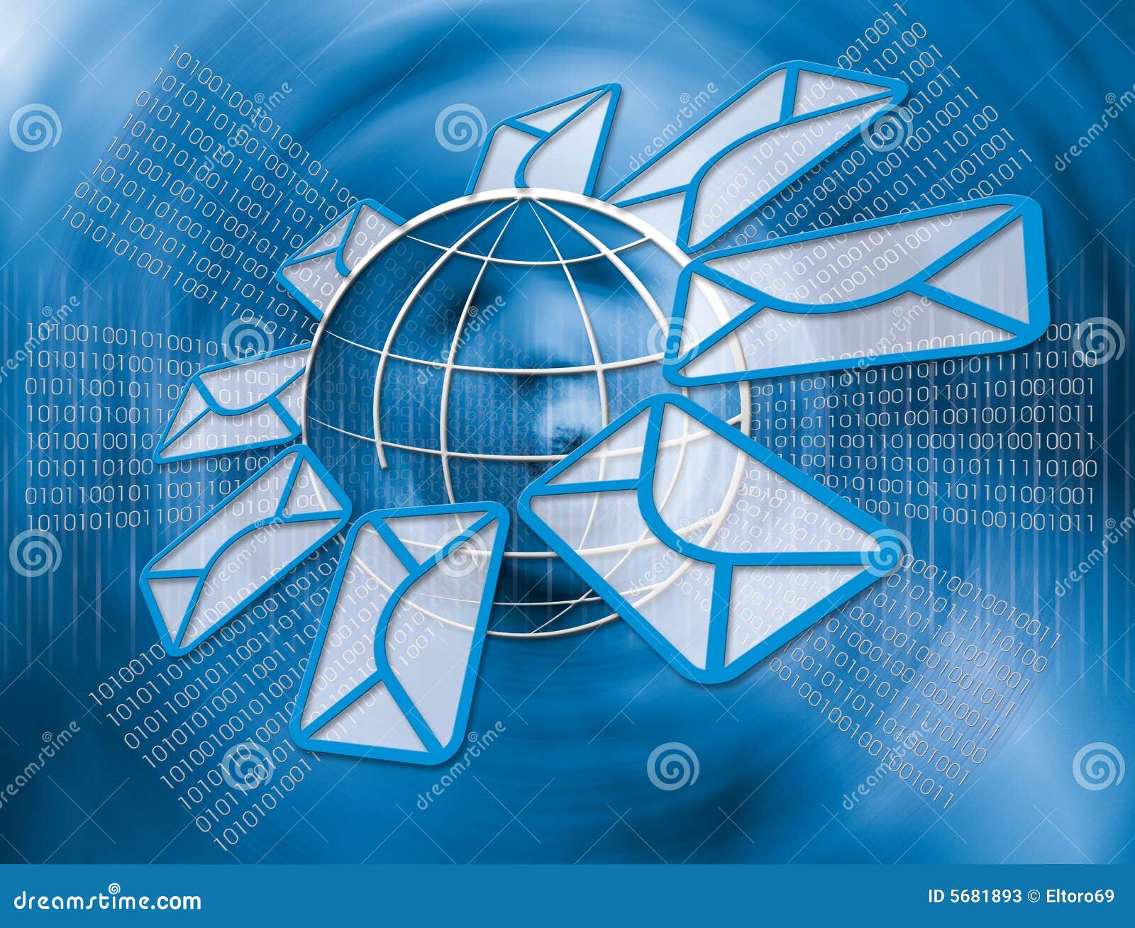 Email e Internet stock de ilustración. Ilustración de industria - 5681893