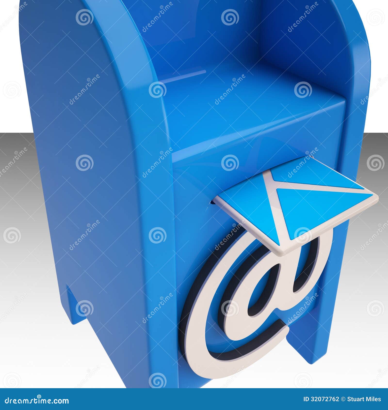 Email on Email Box Shows New Messages Stock Illustration - Illustration ...