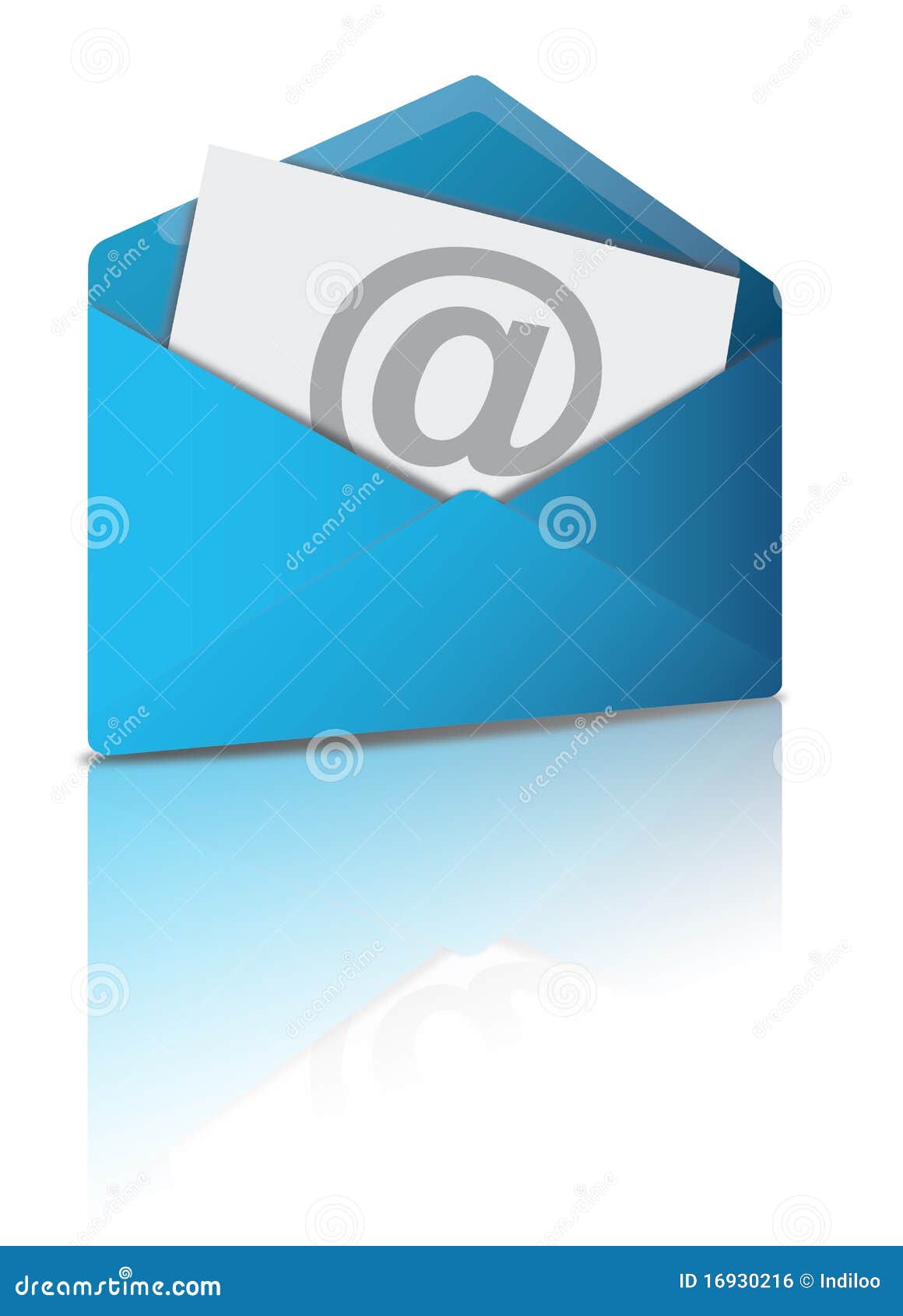 Email in an envelope stock illustration. Illustration of grey - 16930216