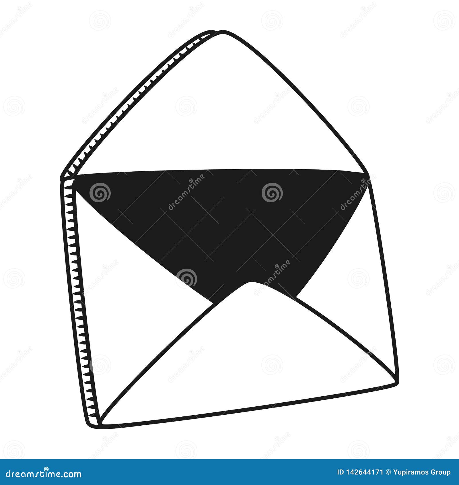 Email envelope cartoon stock vector. Illustration of envelope - 142644171