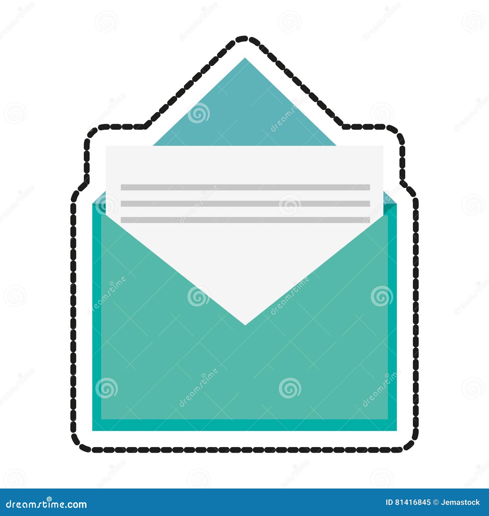 Email envelope design stock vector. Illustration of email - 81416845