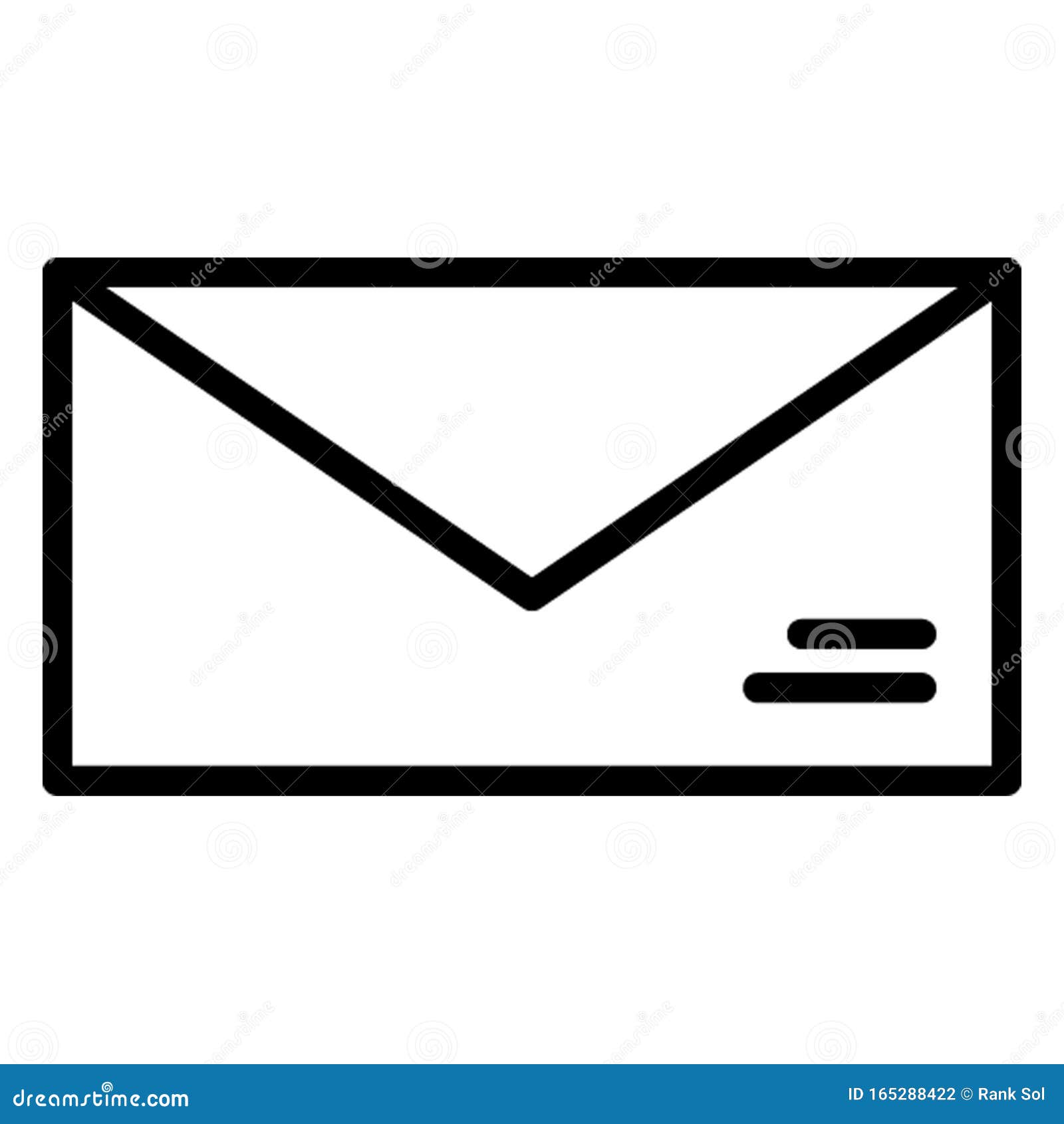 Email, Envelope Isolated Vector Icon Which Can Easily Modify or Edit ...