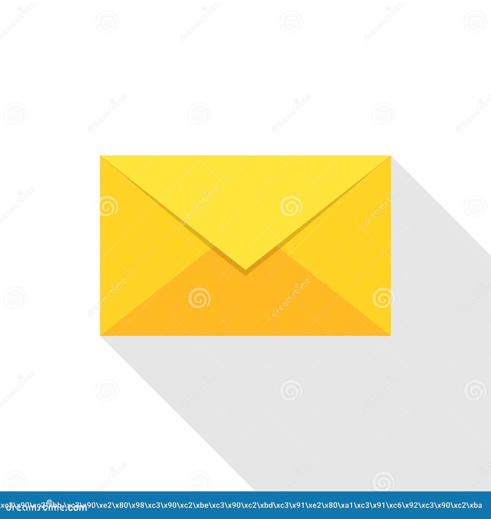 Email. Envelope Isolated on a White Background. Mail, Letter or Message ...