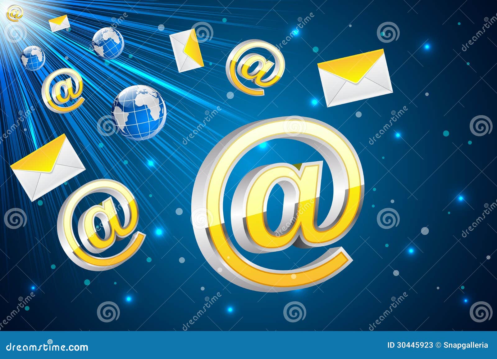 Email Flying stock vector. Illustration of element, email - 30445923