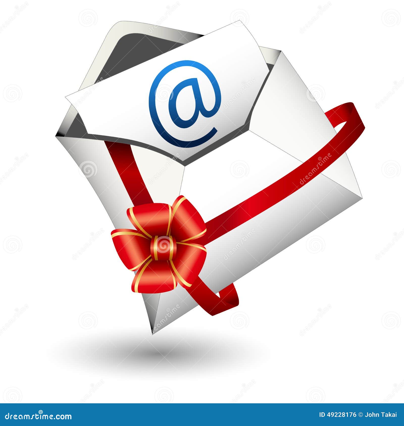 Email Gift Icon stock vector. Illustration of clipart - 49228176
