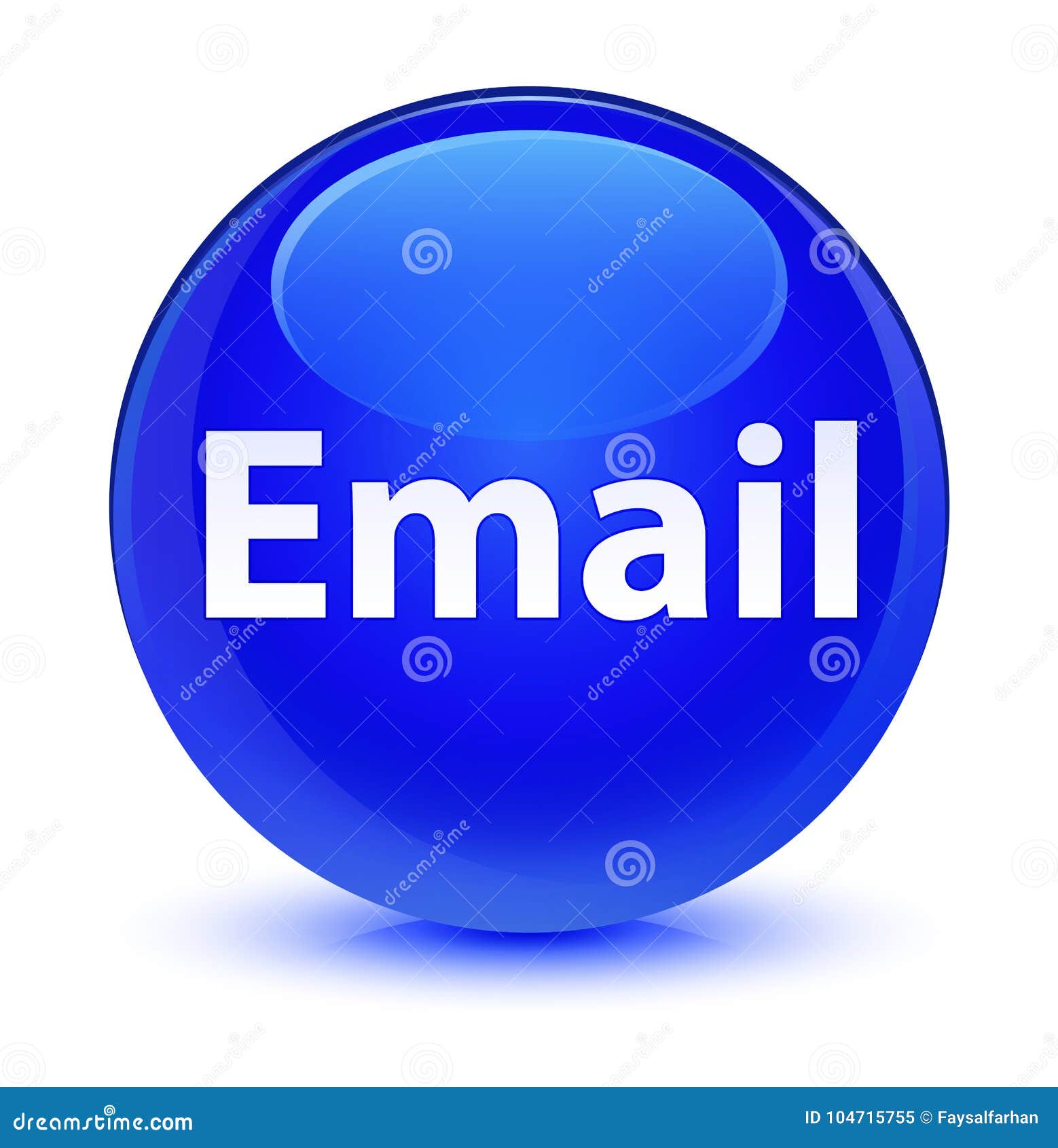 Email Glassy Blue Round Button Stock Illustration - Illustration of ...