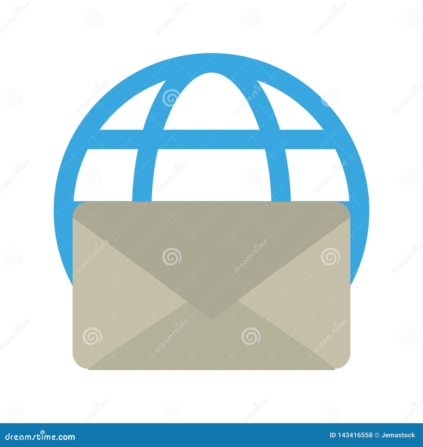 Email global communication stock vector. Illustration of message ...