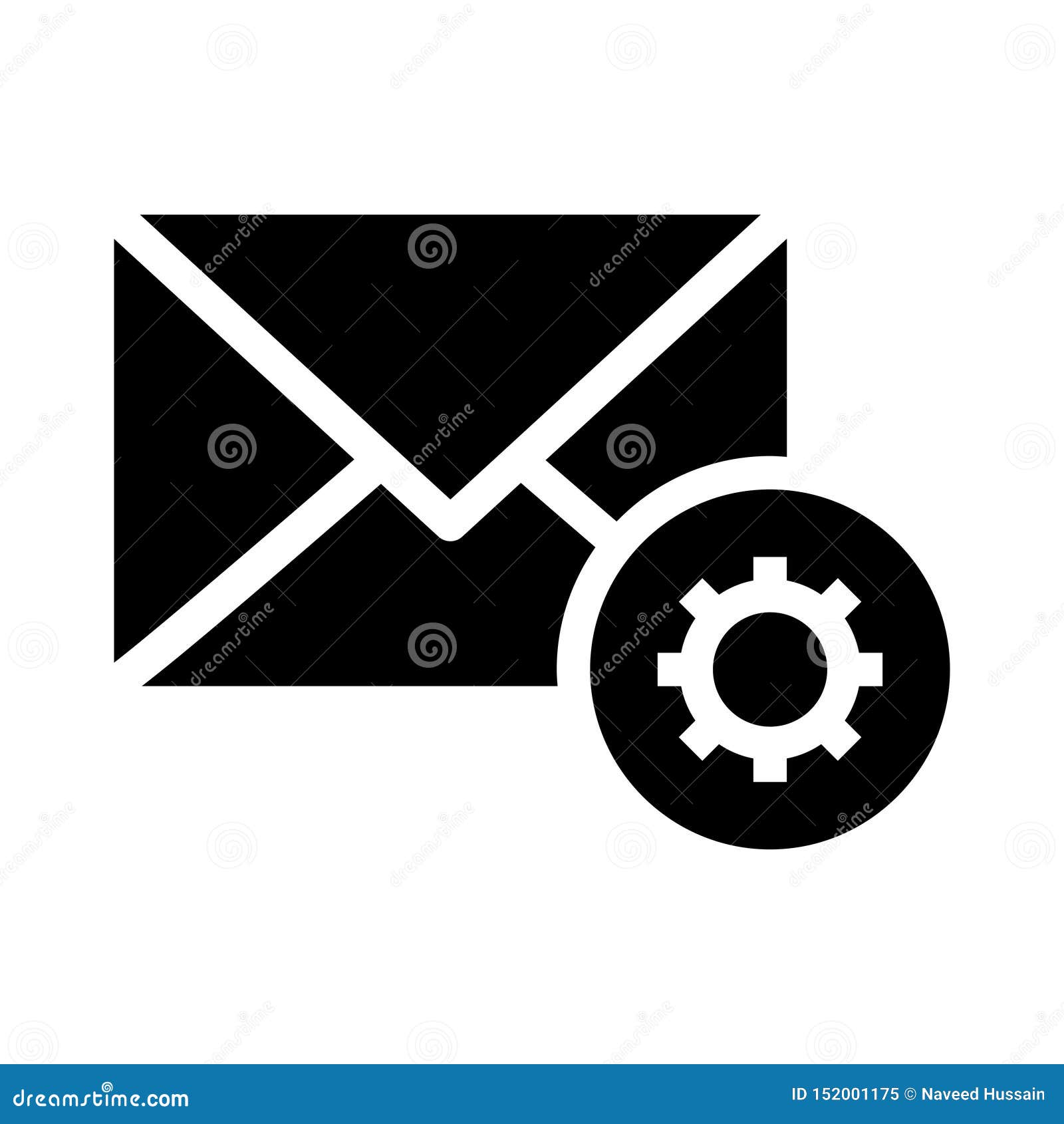Email Glyph Flat Vector Icon Stock Vector - Illustration of flat ...