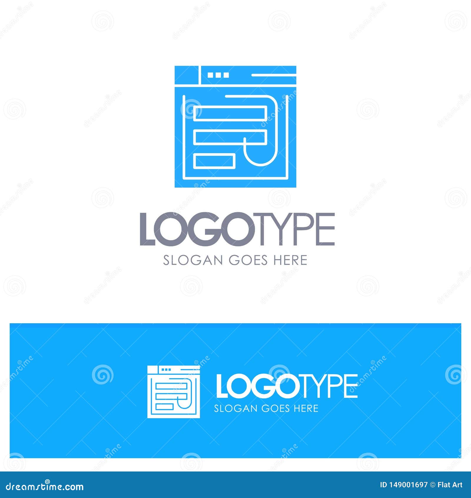 Email, Hack, Internet, Password, Phishing, Web, Website Blue Solid Logo ...