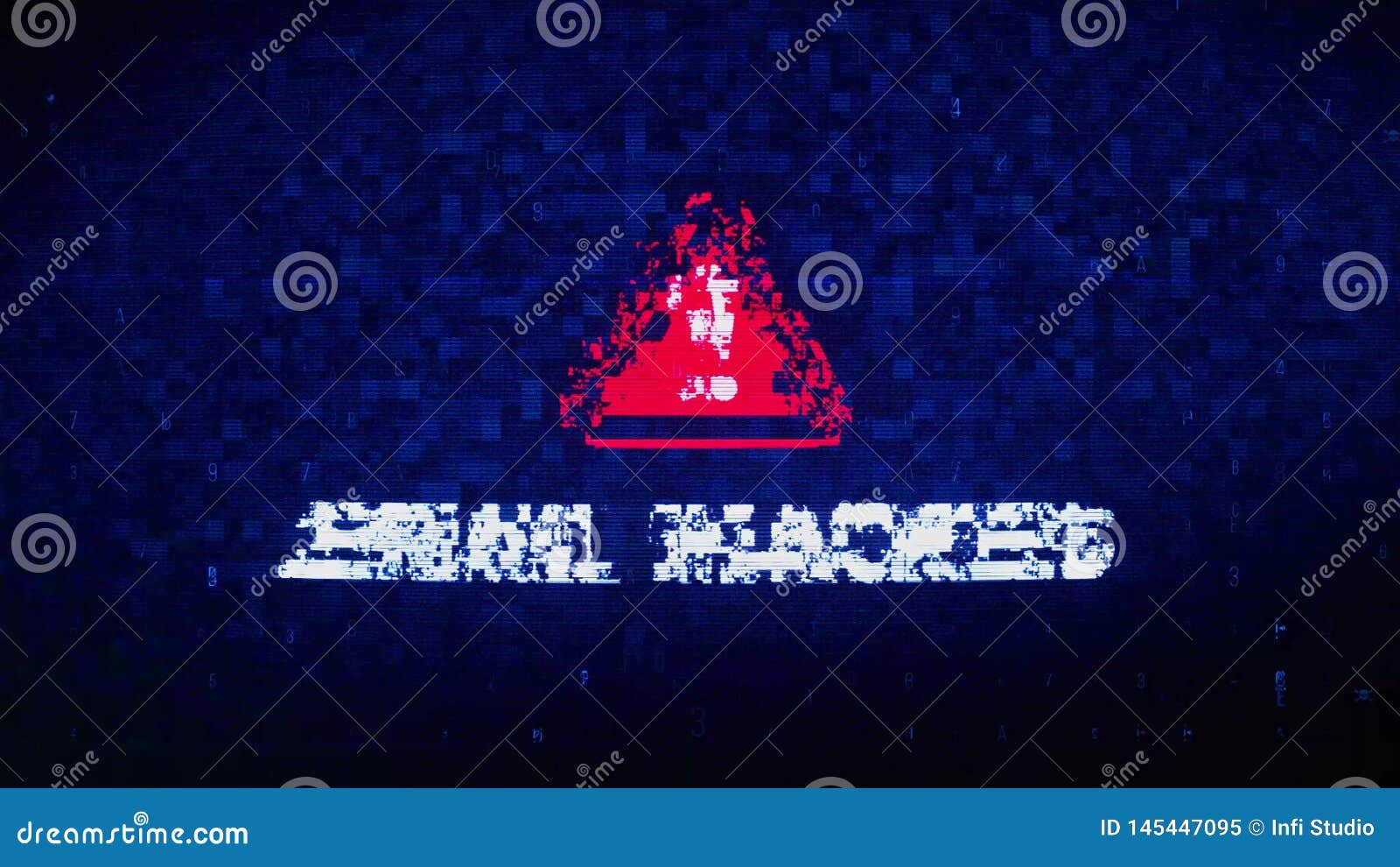 Email Hacked Text Digital Noise Twitch Glitch Distortion Effect Error ...