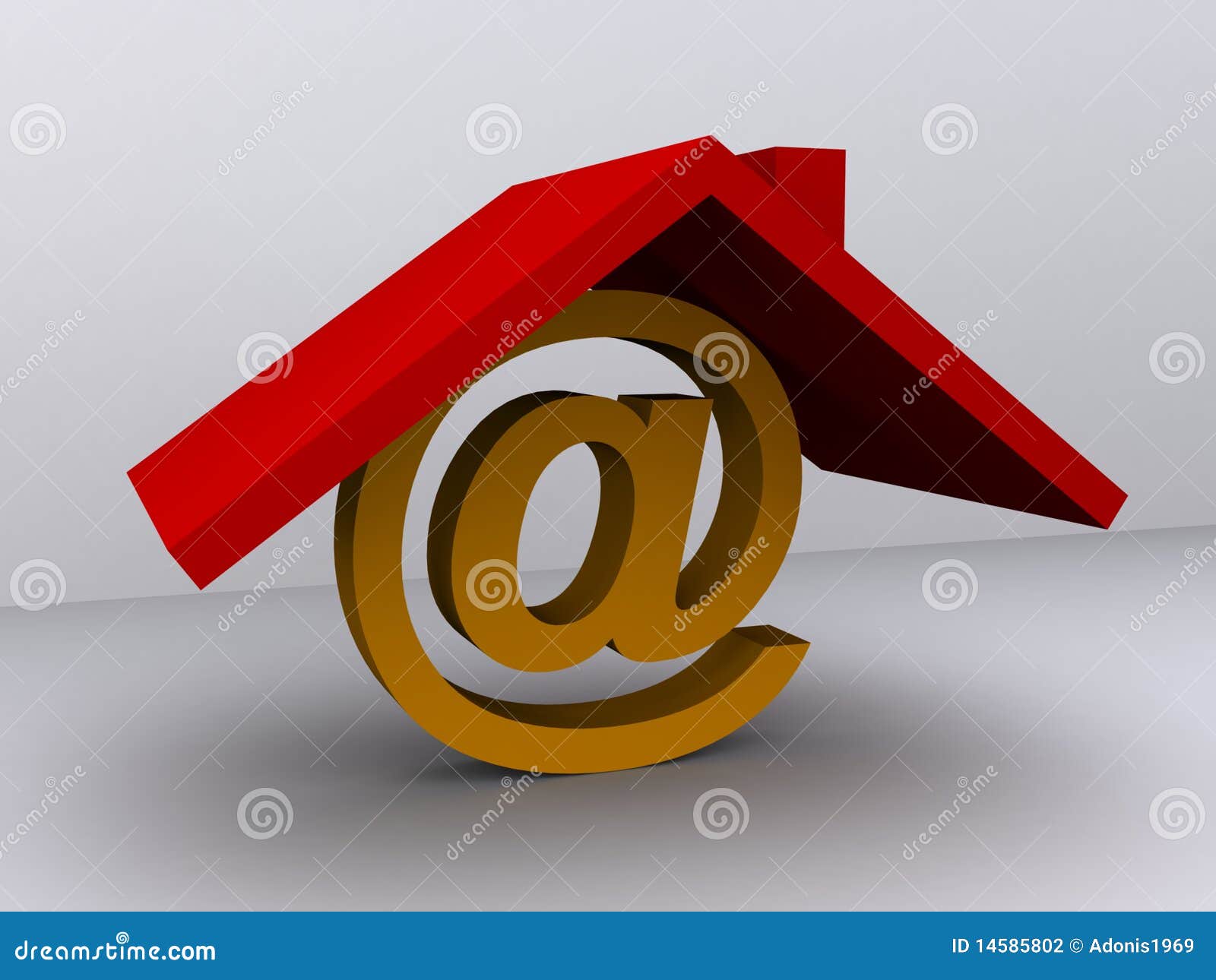 Email home stock illustration. Illustration of concept - 14585802