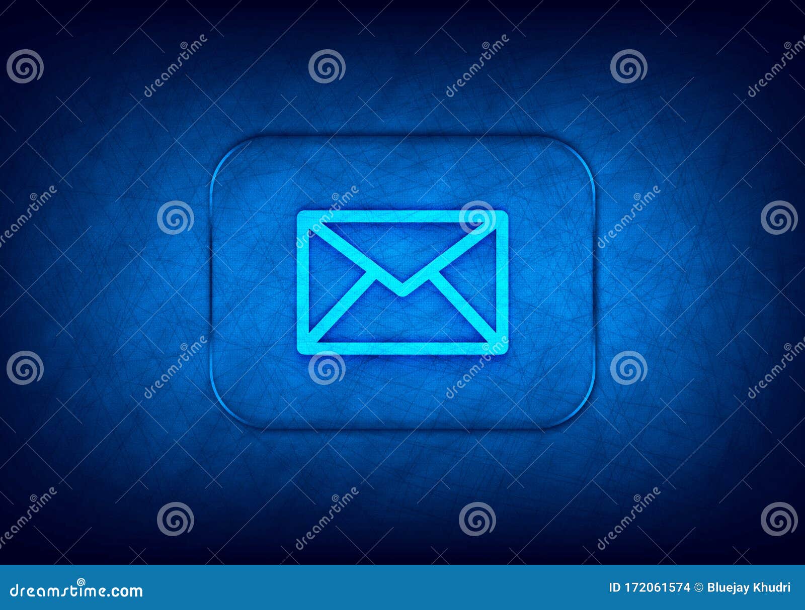 Email Icon Abstract Digital Design Blue Background Stock Illustration ...