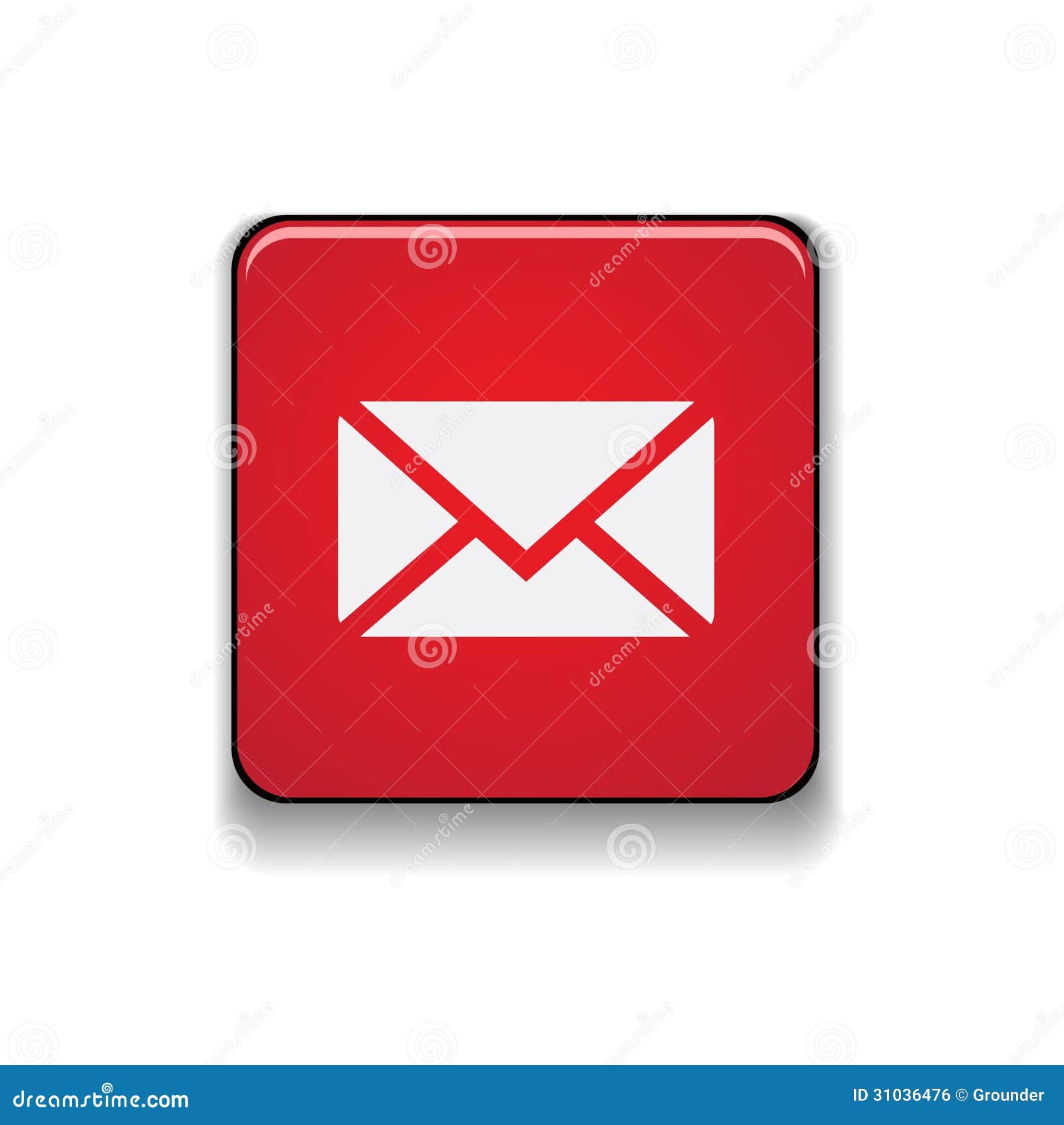 Email icon button vector stock vector. Illustration of information ...
