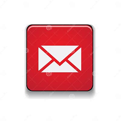 Email icon button vector stock vector. Illustration of information ...