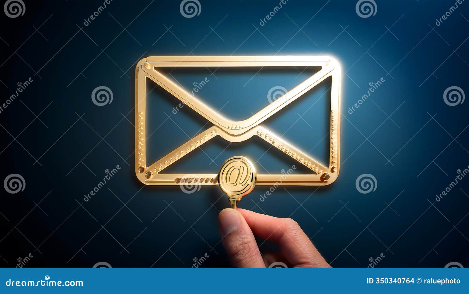 An Email Icon is Depicted within, Suggesting a Personal Message Stock ...
